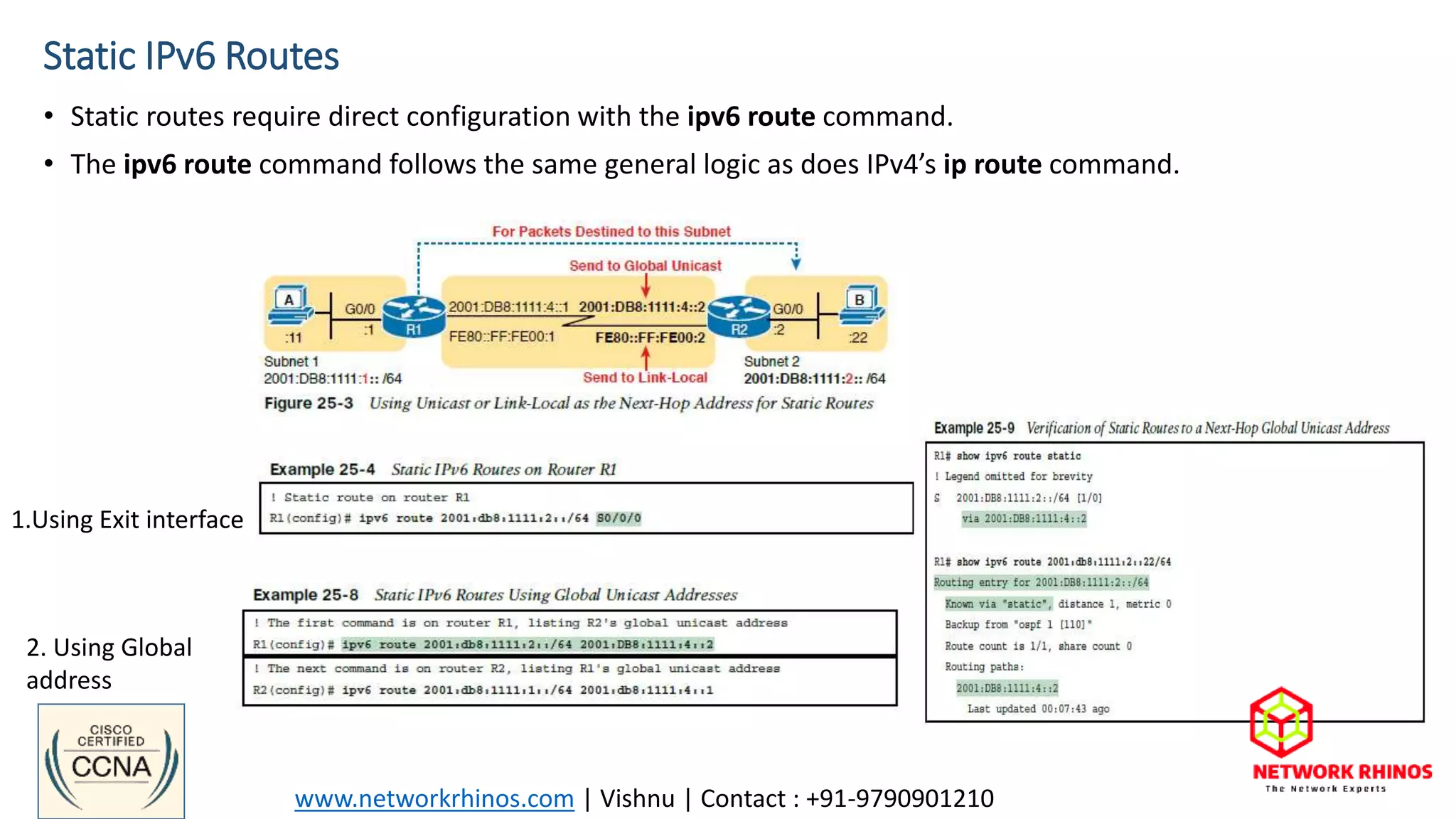 Chapter 25. implementing i pv6 routing | PPT