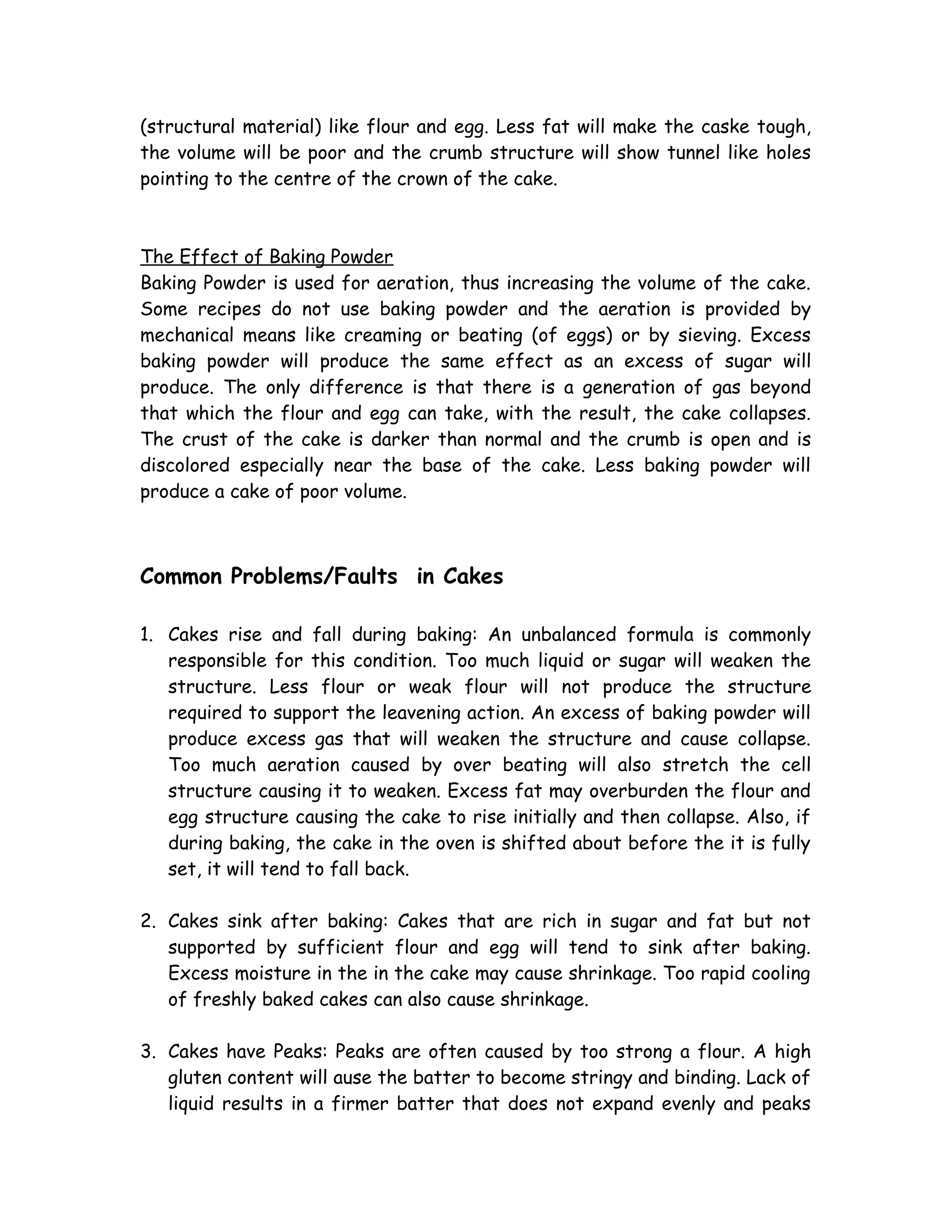 Chapter 25 cake mixing and baking | DOC