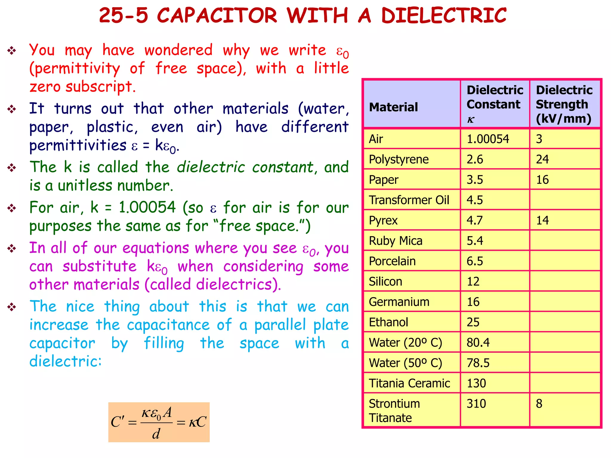 Chapter 25 capacitance phys 3002 | PDF