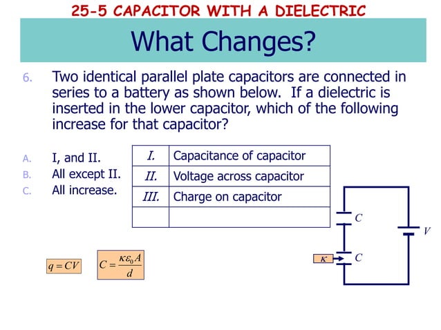 Chapter 25 capacitance phys 3002 | PDF