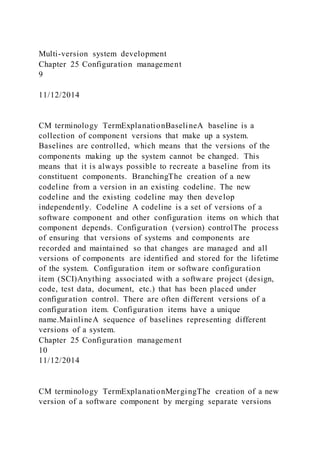 Chapter 25 – Configuration ManagementChapter 25 Configuratio | PDF