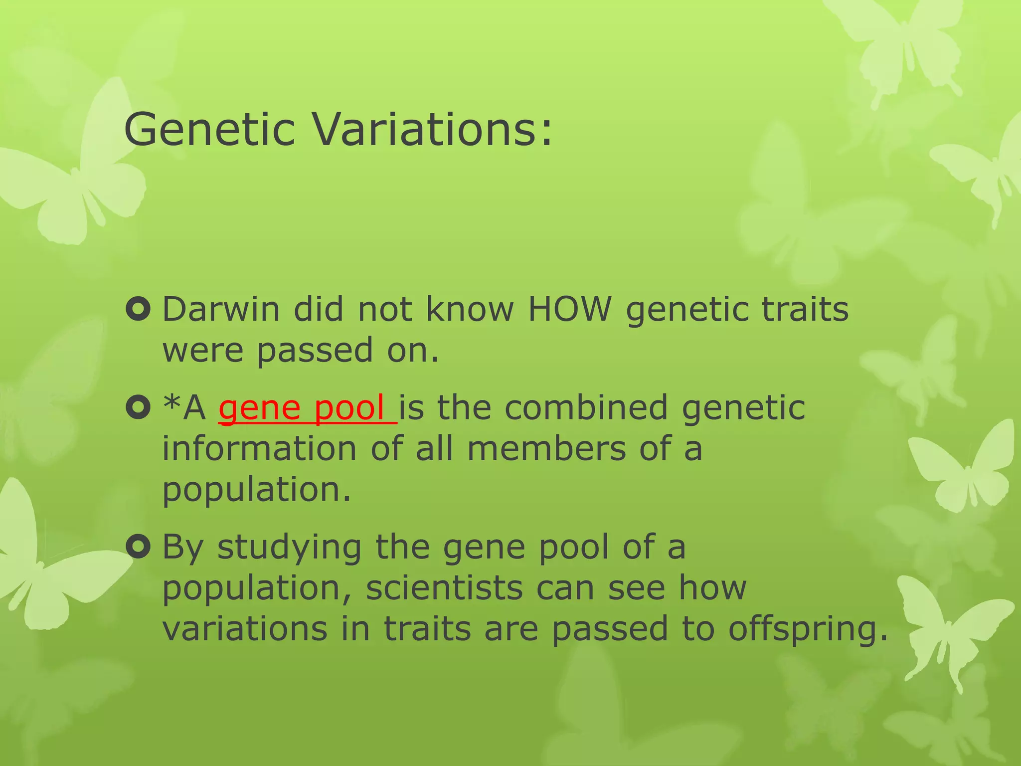 Introduction to Theory of Evolution | PPTX | Biological Sciences | Science