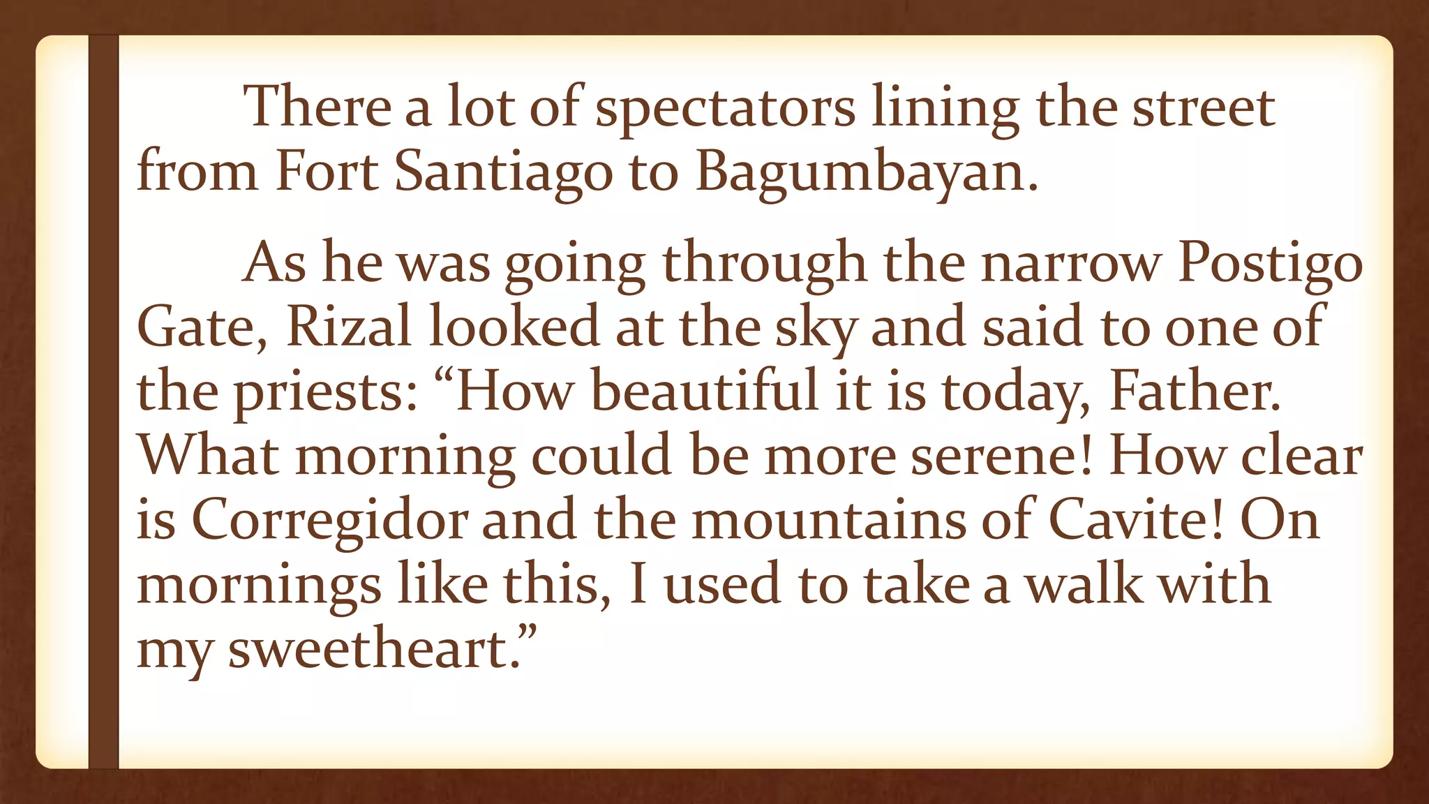 Chapter 25: Martyrdom at Bagumbayan | PPTX