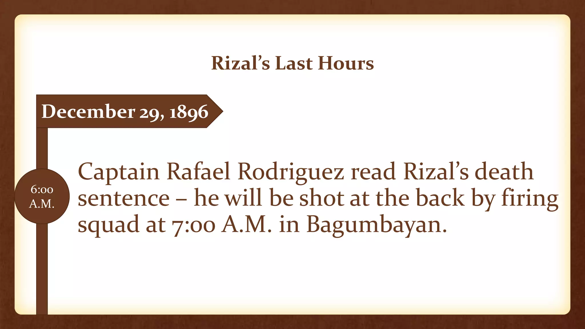 Chapter 25: Martyrdom at Bagumbayan | PPTX