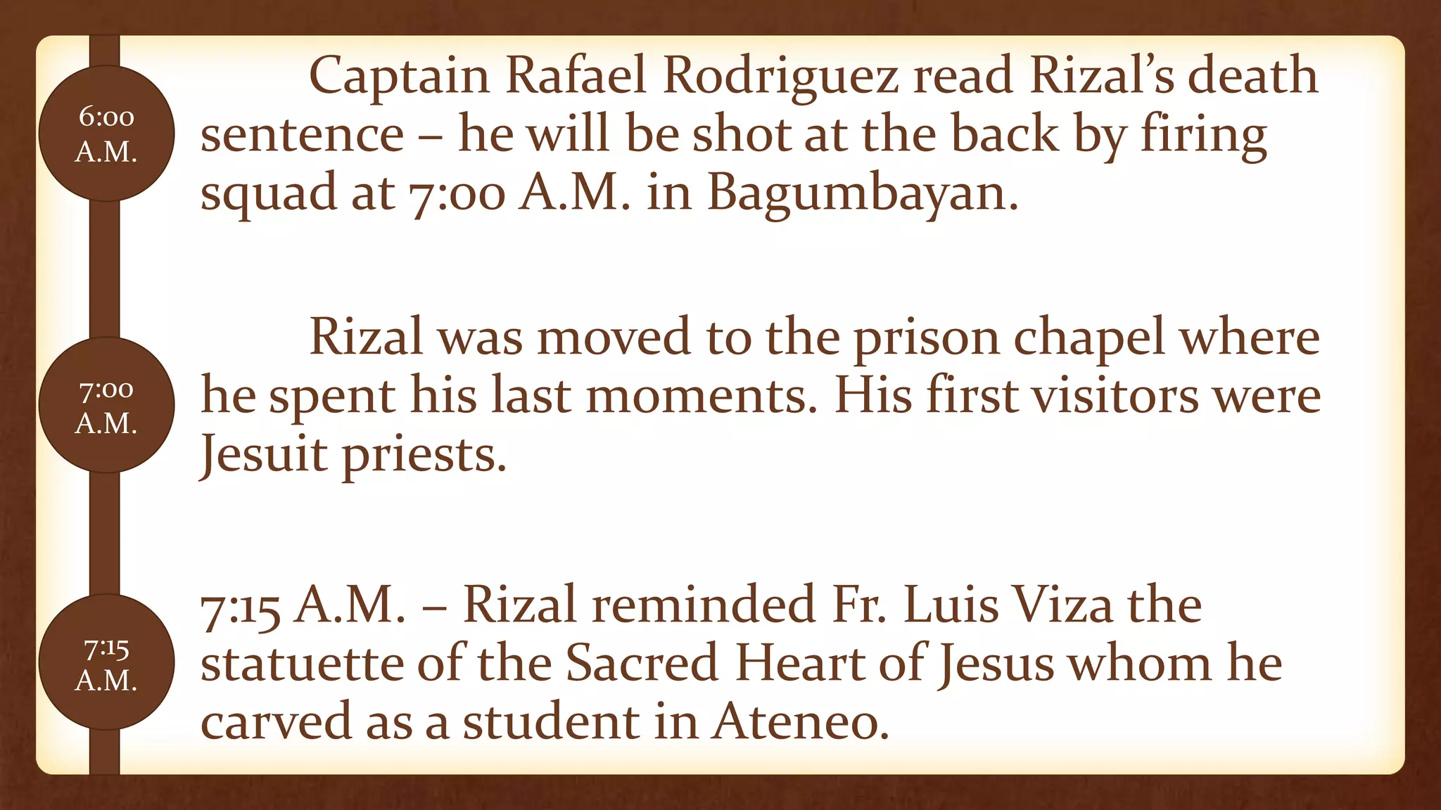 Chapter 25: Martyrdom at Bagumbayan | PPTX