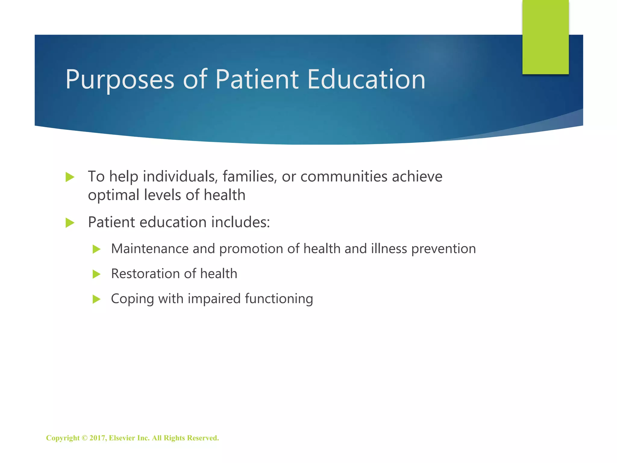 Chapter25 patient education | PPTX
