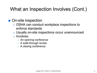 Chapter 25: OSHA Inspections | PPTX