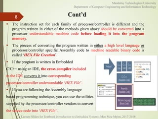 Introduction to Embedded System I: Chapter 2 (5th portion) | PPTX