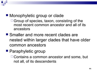 Chapter 26: Taxonomy and Systematics | PPT