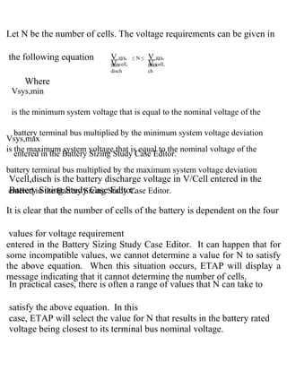 Chapter 26 battery sizing and discharge analysis norestriction | PPT
