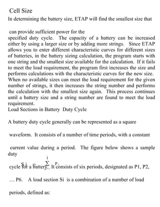Chapter 26 battery sizing and discharge analysis norestriction | PPT