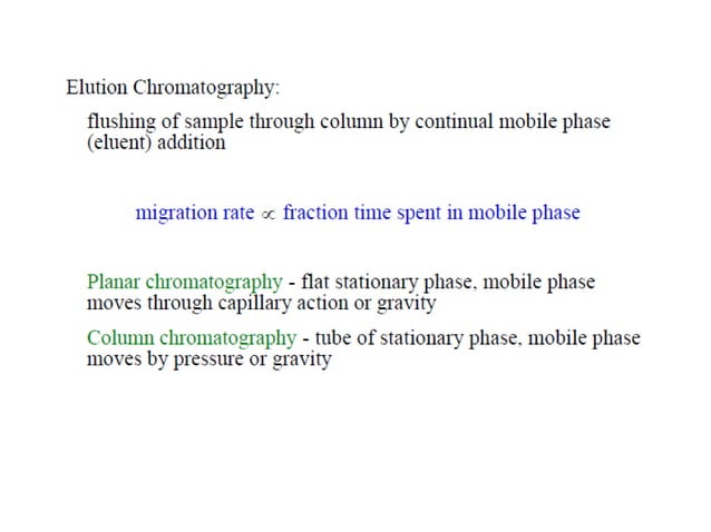 Chapter 26 Introduction To Chromatographic Separations Chapter 26ppt