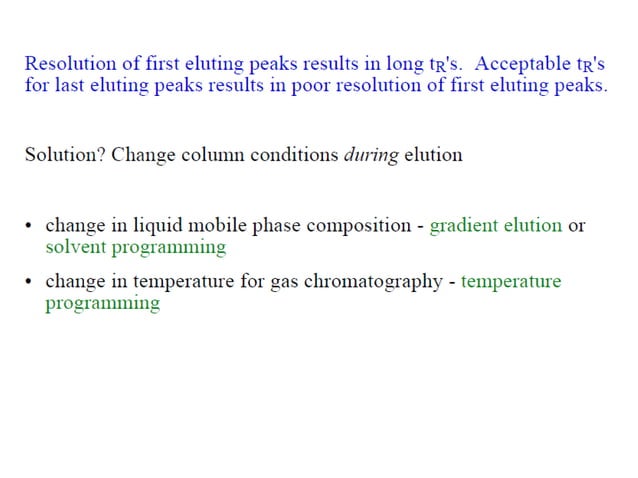 Chapter 26 Introduction To Chromatographic Separations Chapter 26ppt