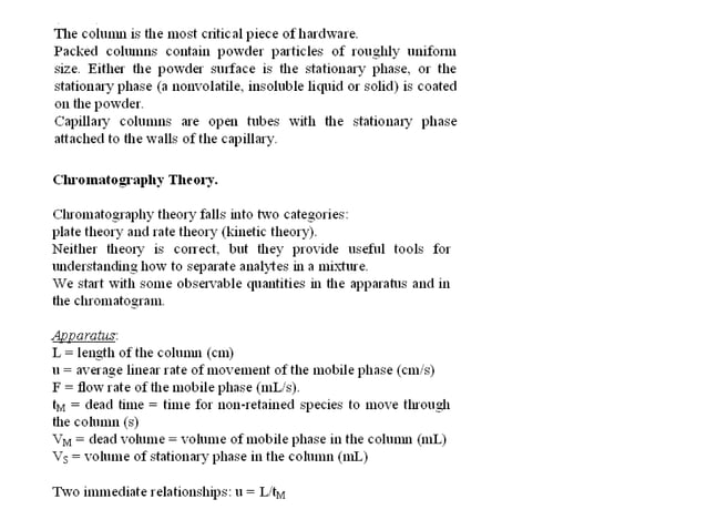 chapter 26 (Introduction to Chromatographic Separations (Chapter 26).ppt