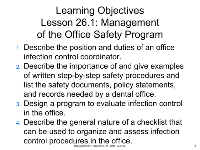 Chapter 26: Management of the Office Safety Program | PPTX