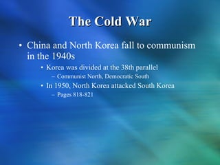 Chapter 26 The Cold War | PPT
