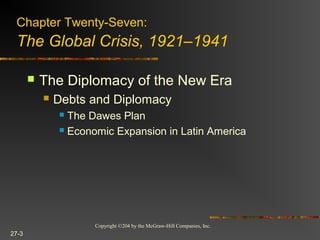 HIST 121 Chapter 27 | PPT