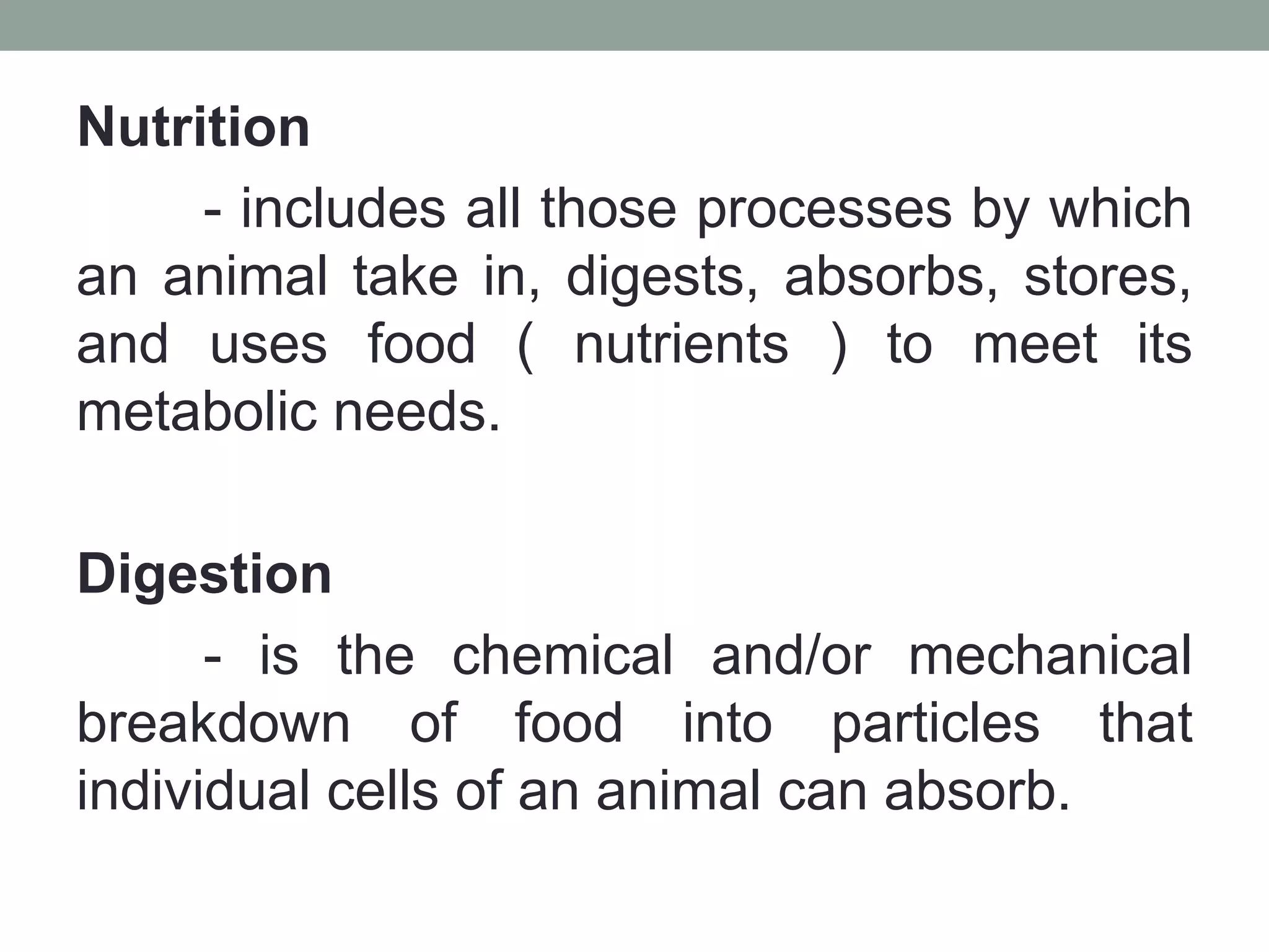Chapter 27 Nutrition and Digestion | PPTX