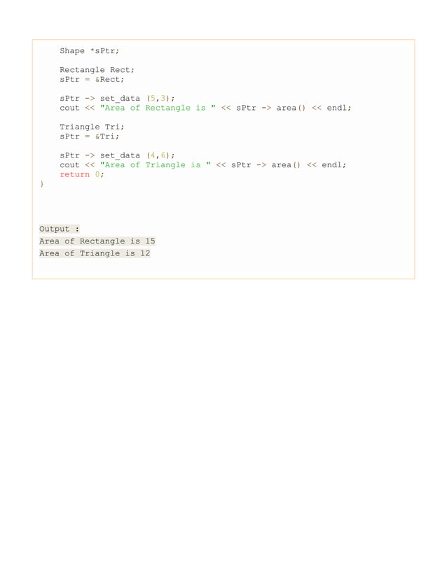 Chapter27 polymorphism-virtual-function-abstract-class | PDF