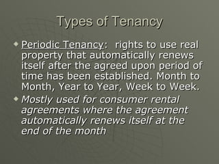 Chapter 27 pp | PPT | Real Estate Renting and Leasing | Real Estate