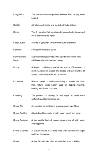 Chapter 28 bakery terms | DOC