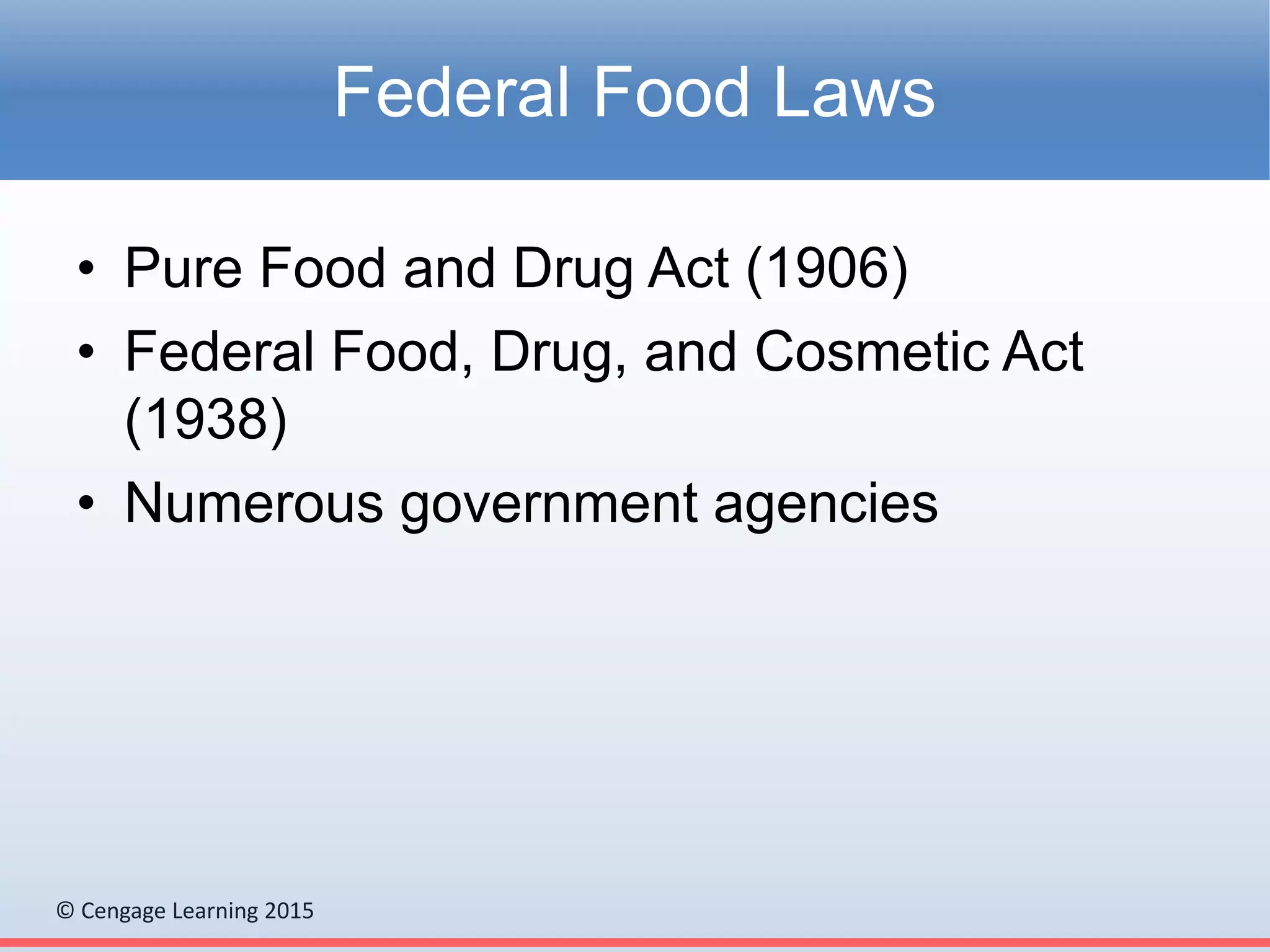 Chapter 29 - Government Food Regulations | PPTX