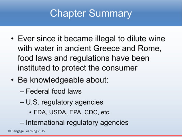Chapter 29 - Government Food Regulations | PPT