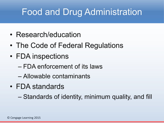 Chapter 29 - Government Food Regulations | PPT