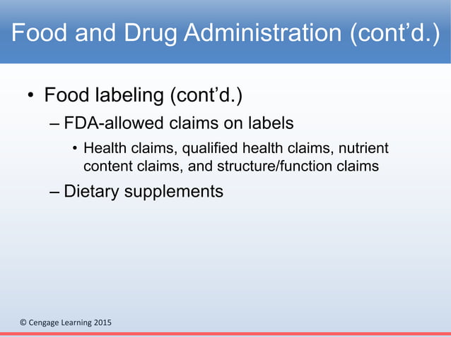 Chapter 29 - Government Food Regulations | PPT