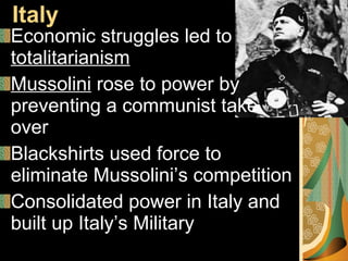 Chapter 29 the road to wwii | PPT | Politics