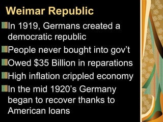 Chapter 29 the road to wwii | PPT | Politics
