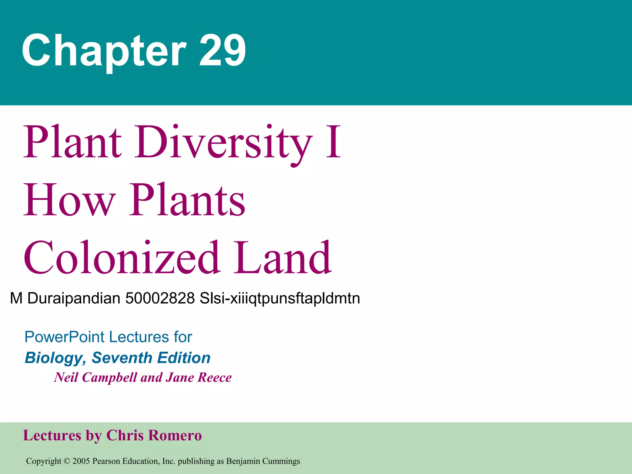 Chapter29 plant diversiy i | PPT