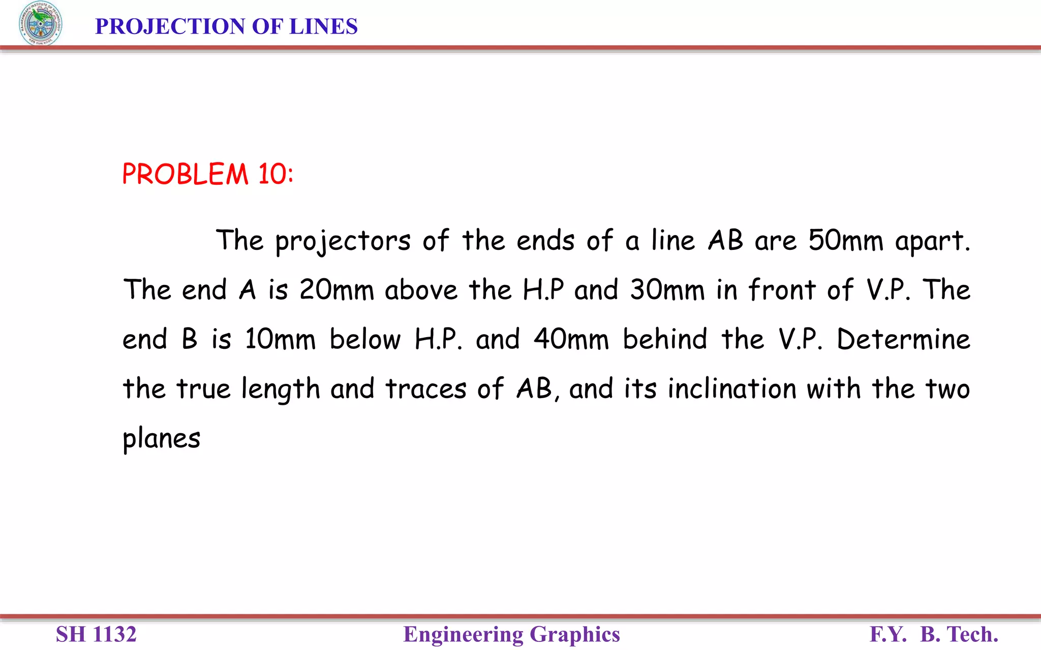 Projection of Lines | PPSX