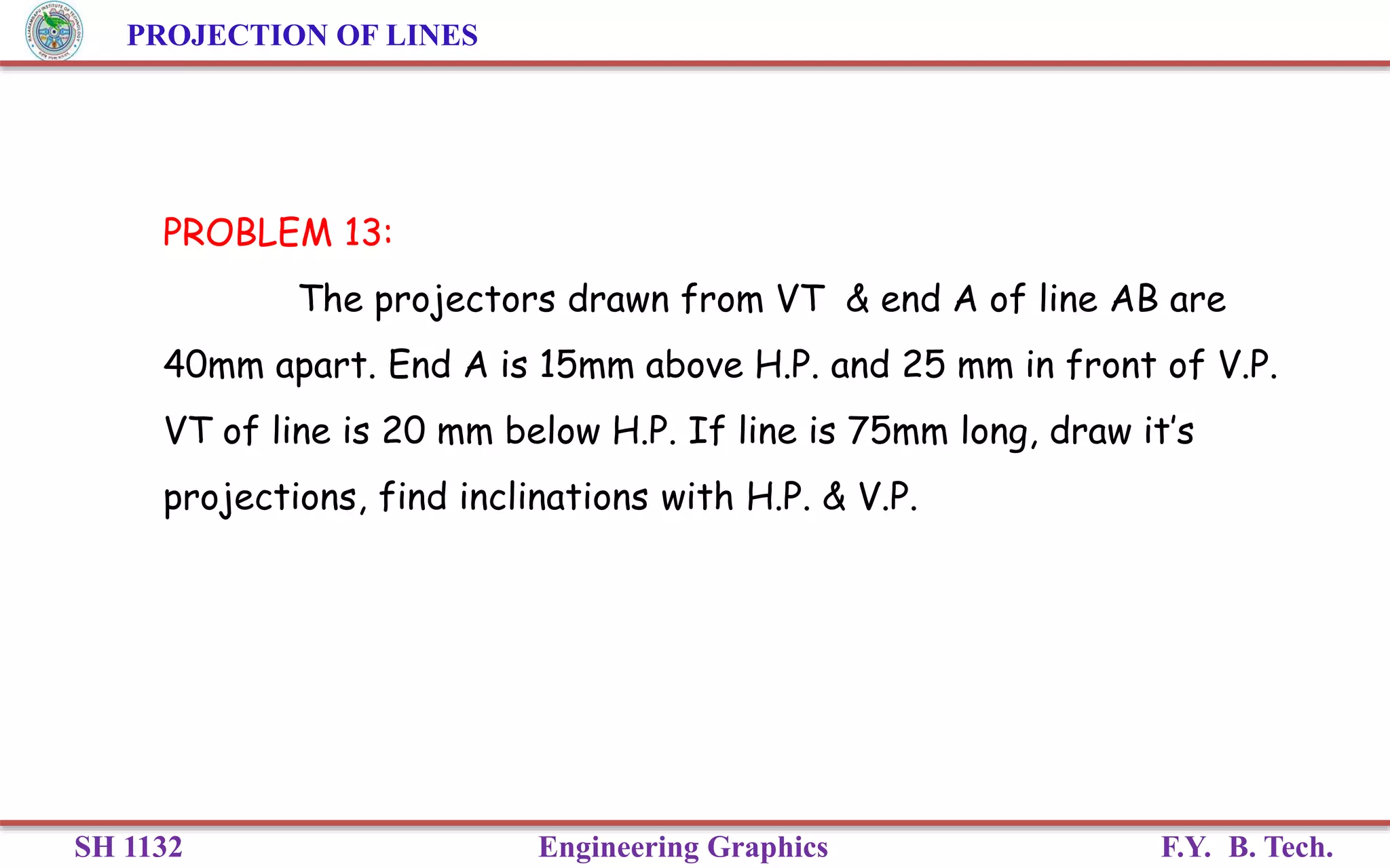 Projection of Lines | PPSX