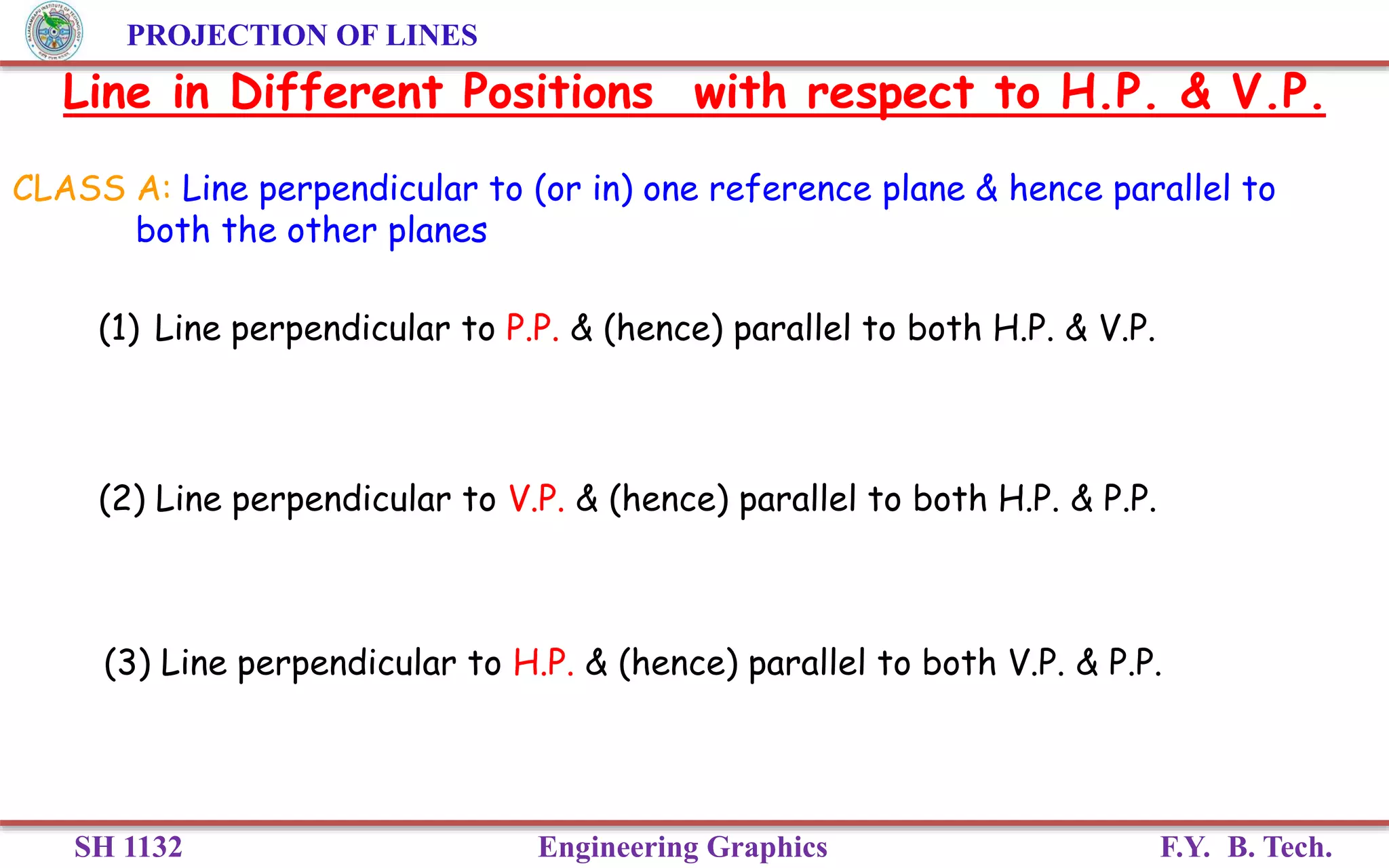 Projection of Lines | PPSX