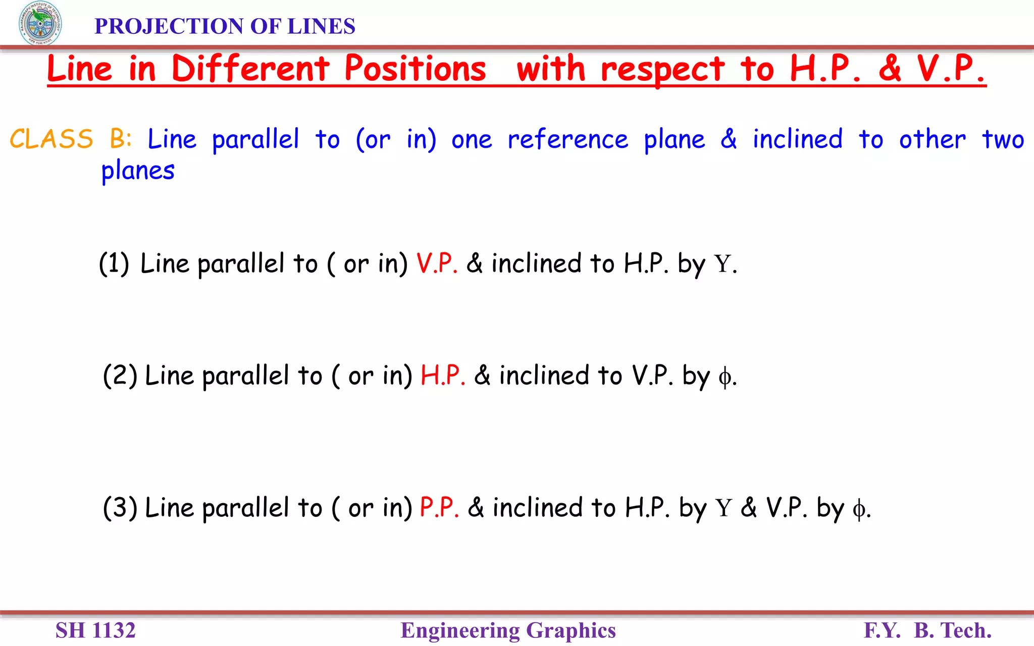 Projection of Lines | PPSX