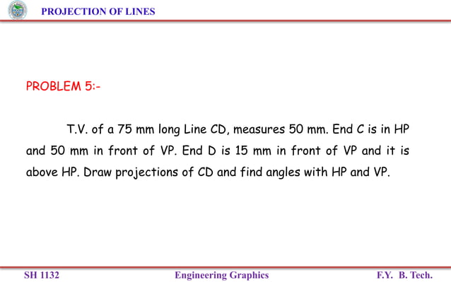 Projection of Lines | PPSX