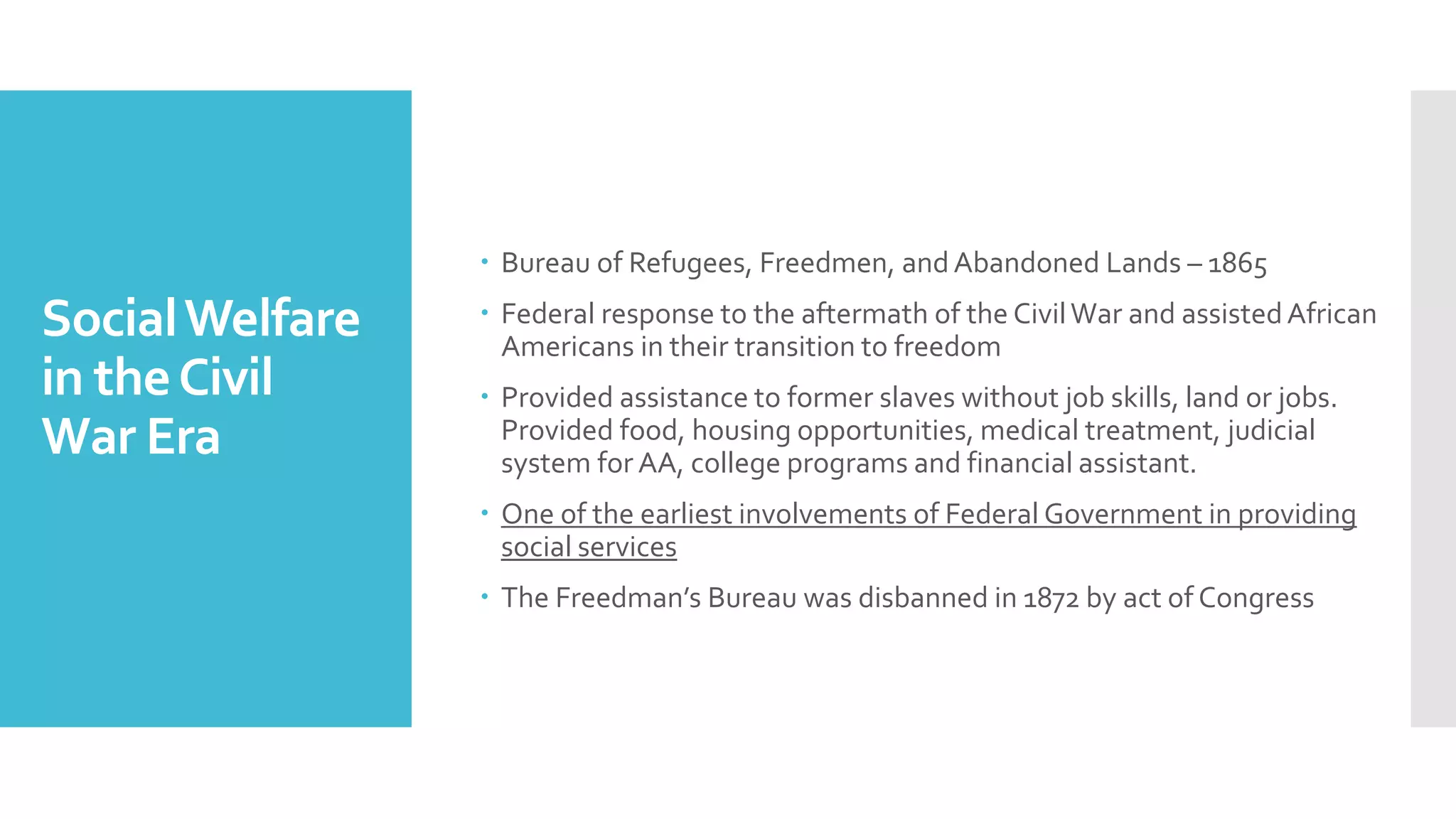 Chapter 2 a brief history of the american social welfare state (2022 ...