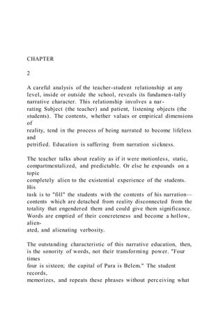 Chapter 2 a careful analysis of the teacher student re | DOCX