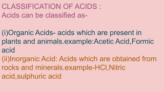 Class 10Chapter 2 Acids, Bases and Salts | PPTX