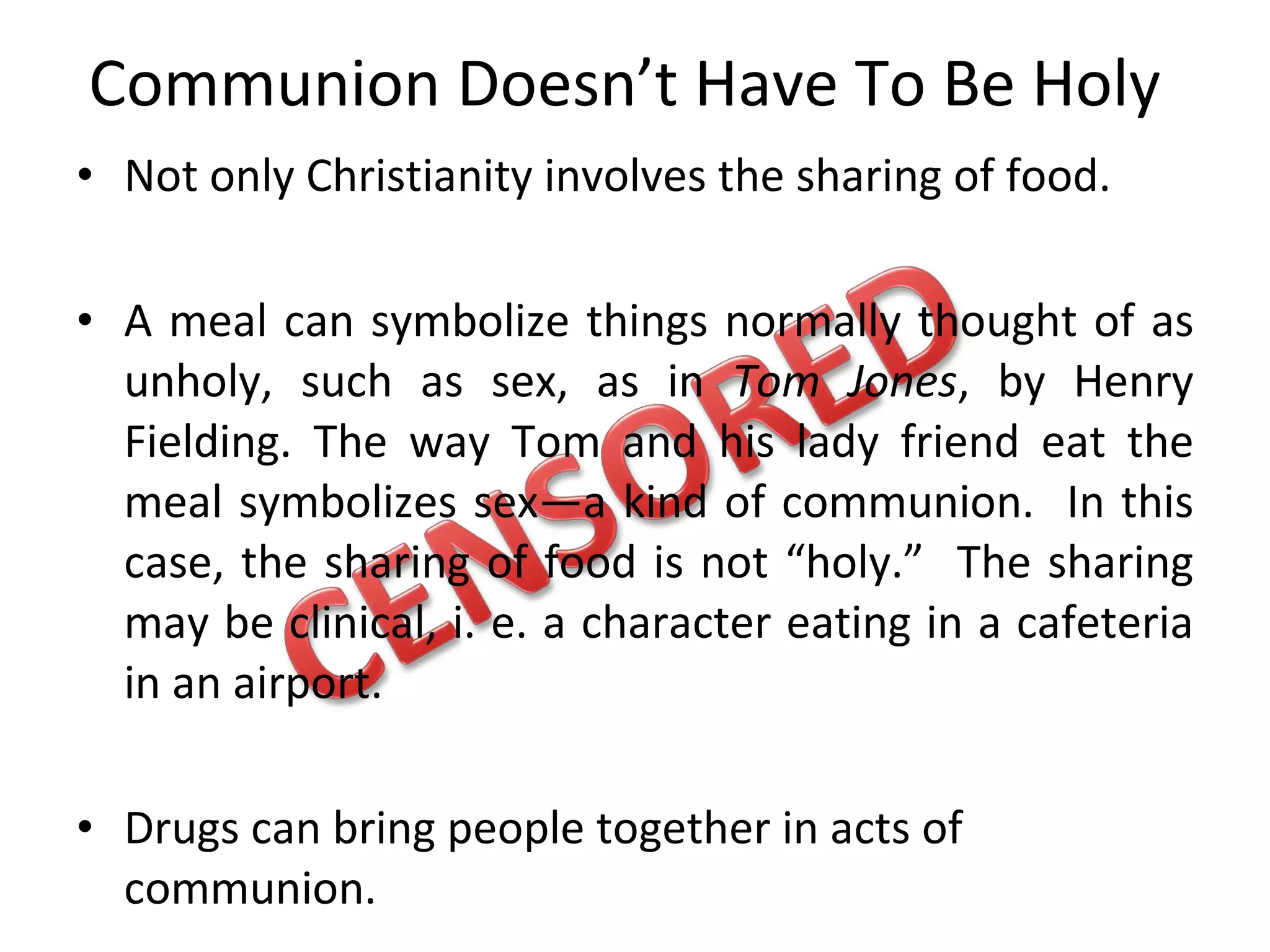 Chapter 2 acts of communion | PPT