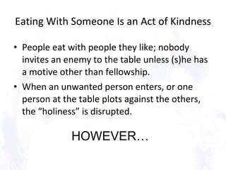 Chapter 2 acts of communion | PPT