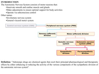 Chapter 2 adrenergic agents by somashekhar m metri | PPT