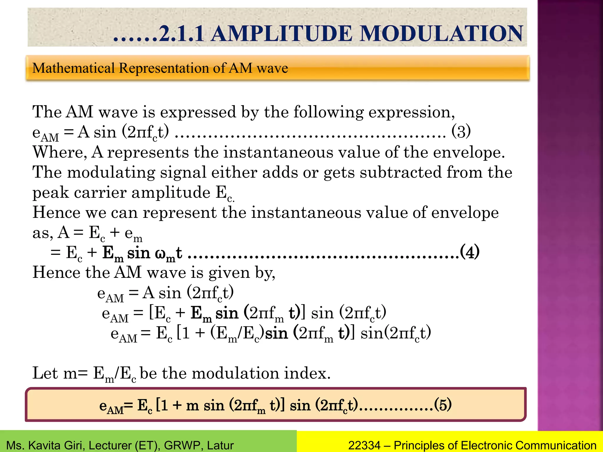 Amplitude Modulation and Frequency Modulation | PPTX