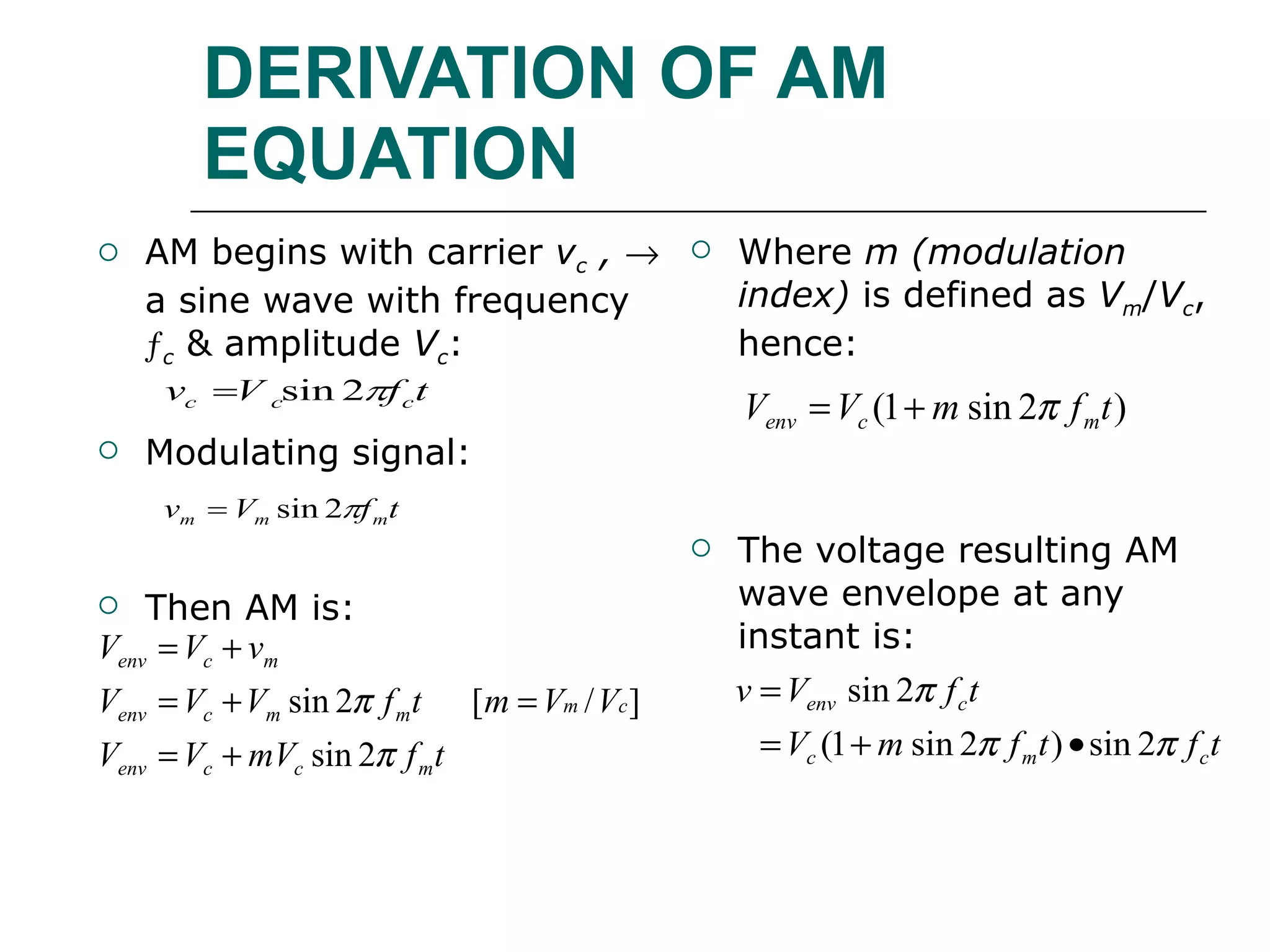 Chapter 2 amplitude_modulation | PPT