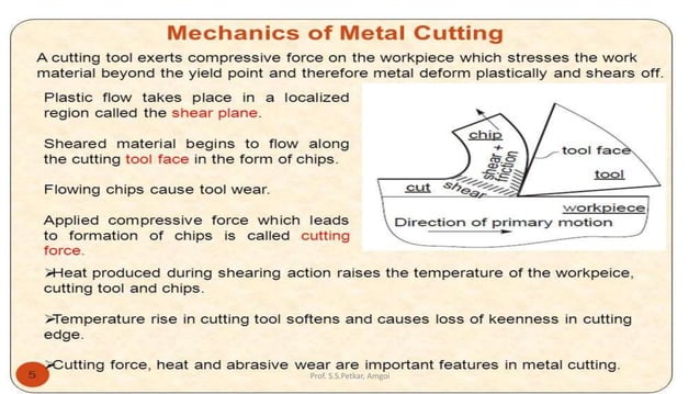 Mechanics of metal cutting | PPTX | Commodities | Economy