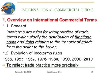 Chapter 2 and 3 contracts and incoterms | PPT