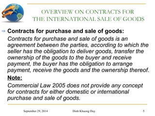 Chapter 2 and 3 contracts and incoterms | PPT