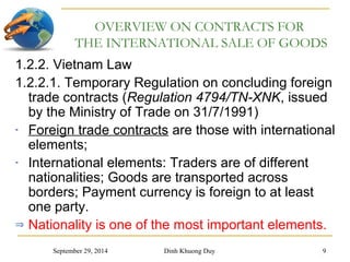 Chapter 2 and 3 contracts and incoterms | PPT