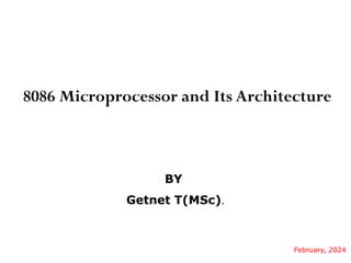 Chapter 2 and 3 8086,8088 architecture and HW specification.pptx